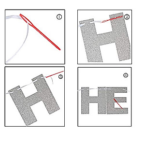 Happily Ever After Silver Glitter Theme Bunting Banner For Wedding Decor Bunting Photo Props Signs Garland Bridal Shower Party Creative Decorations.