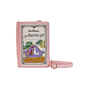 Loungefly Disney Convertible Crossbody Bag The Aristocats Classic Book Pink One Size