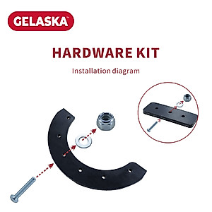 GELASKA 302565MA Rubber Auger Paddles with 55323MA Scraper Blade 1501122MA Cable 762259MA Cable Replaces 302565, 1687312YP, 1687312, 1687312SM, 723006 for Craftsman Murray Snapper 20" 21" Snowthrowers