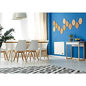 Convection Panel Heater - 400W Amaze Solo Energy Efficient Space Heater for Bedroom, Bathroom & Garage - 24″x24″ Paintable & Silent Electric Heater w/Wall Mount Kit, Up to 150 sq ft - Amaze Heaters