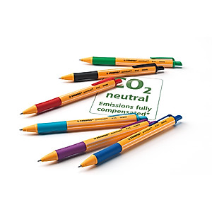 STABILO Ballpoint Pen pointball - Pack of 2 - Blue, Black