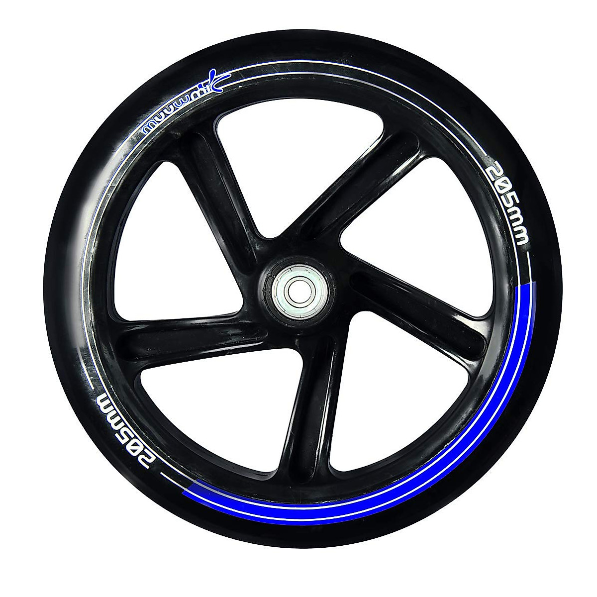 Muuwmi Kickscooter, 205mm wheel size, blue, ABEC 7 Scooter for kids and adults