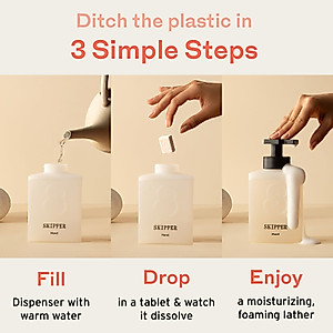 Tirtyl Skipper Foaming Hand Soap Tablet Refills - 12 Pack - 96 fl oz total (12x 8 fl oz) - Rebranded - Compostable Packaging - Variety Fragrance Pack