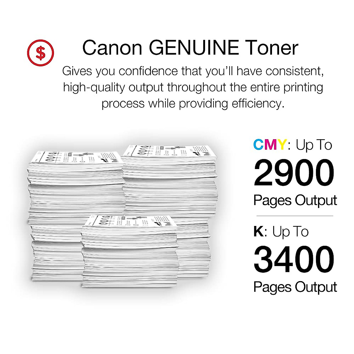 Canon Genuine Toner Bundle 118 2660B021 4 Pack 1 Each: Cyan Magenta Yellow Black for Canon Color imageCLASS MF8350Cdn MF8380Cdw MF8580Cdw MF729Cdw MF726Cdw LBP7200Cdn LBP7660Cdn Laser Printers