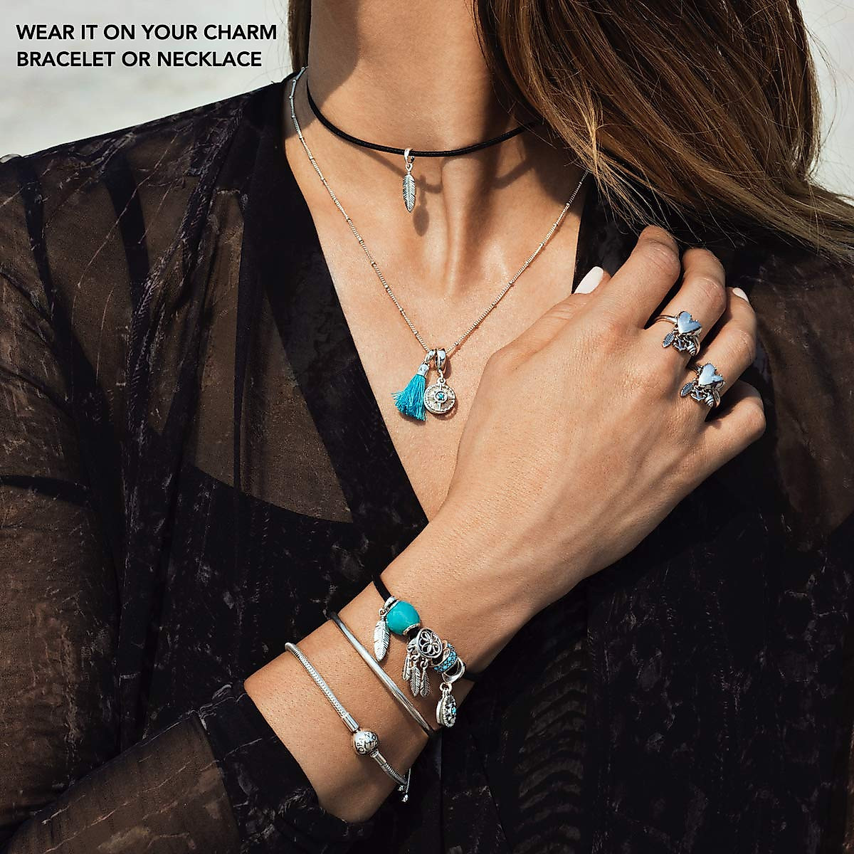 Bolenvi Key To My Heart 925 erling Silver Pendant Charm Bead For Pandora & Similar Charm Bracelets or Necklaces