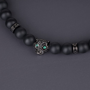 COAI Matte Onyx Leopard Bracelet
