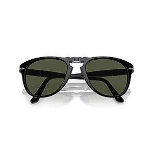 Persol PO0714-95/31 sunglasses FOLDING BLACK w/GREEN 54mm
