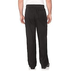 Chef Works Men's Essential Baggy Chef Pants, Black, Large
