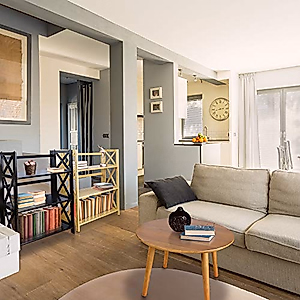 Casual Home Montego 3-Shelf Folding Bookcase, Natural , 27.5" Wide