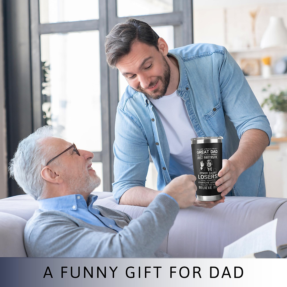 Gifts for Dad from Daughter Son - Dad Gifts - Christmas Gifts for Dad, Dad Christmas Gifts - Birthday Gifts for Dad, Dad Birthday Gift Ideas, Father's Day Gifts - New Dad Gifts for Men - 20 Oz Tumbler