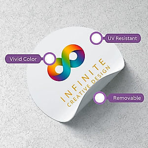 Fairwinds Designs Large Custom Vinyl Decals - Full Color Custom Sticker Printing | Personalized Stickers for Business Logo - Ideal for Windows, Doors, Walls, Vehicles, Cars, Trucks