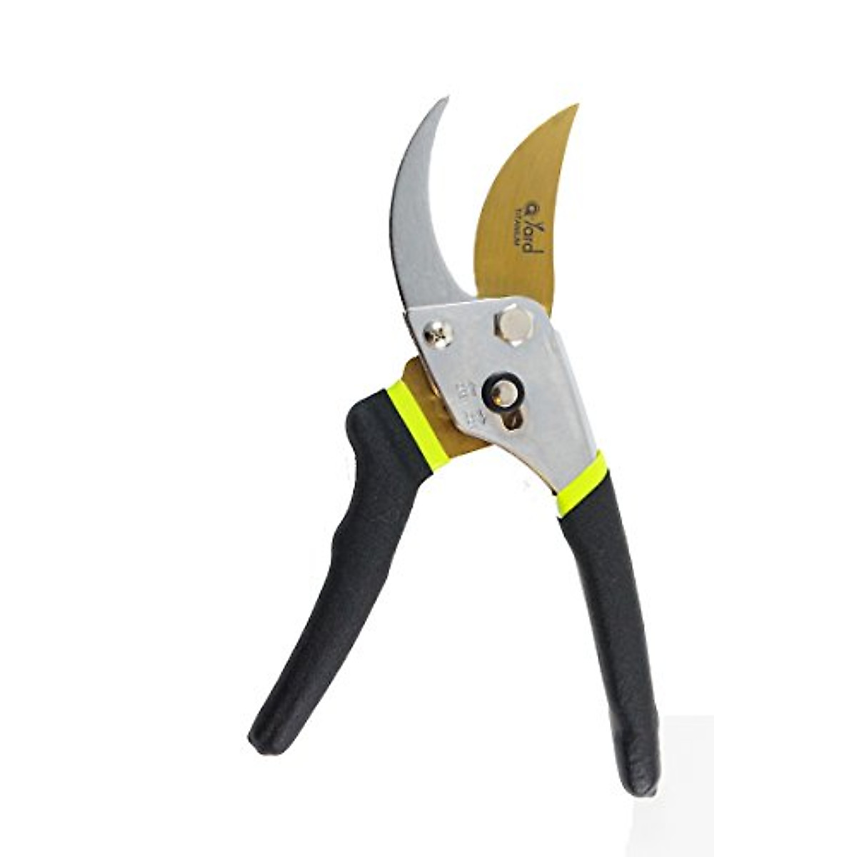 Q-yard QY-731L Traditional Bypass Pruning 8.5" Titanium Blade- Handheld Gardening Tools Shears