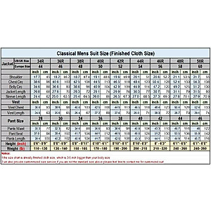 Aesido Business Men's Suits Slim Fits 3 Piece Double Breasted Breathable TR Plaid Thin Prom Tuxedos Blazer Wedding Grooms(Olive Green,46)