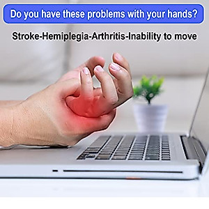 YEUNTANH Finger And Hand Function Rehabilitation Trainer Robots Rehab Gloves Children Recovery Exercise Gifts Equipment For Dementia Arthritis Stroke Hemiplegia Patient (Right hand-Size XL)