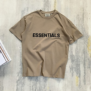 Wenorgesa Unisex Letter Print Hip Hop Shirts Classic Couples Tee Tops