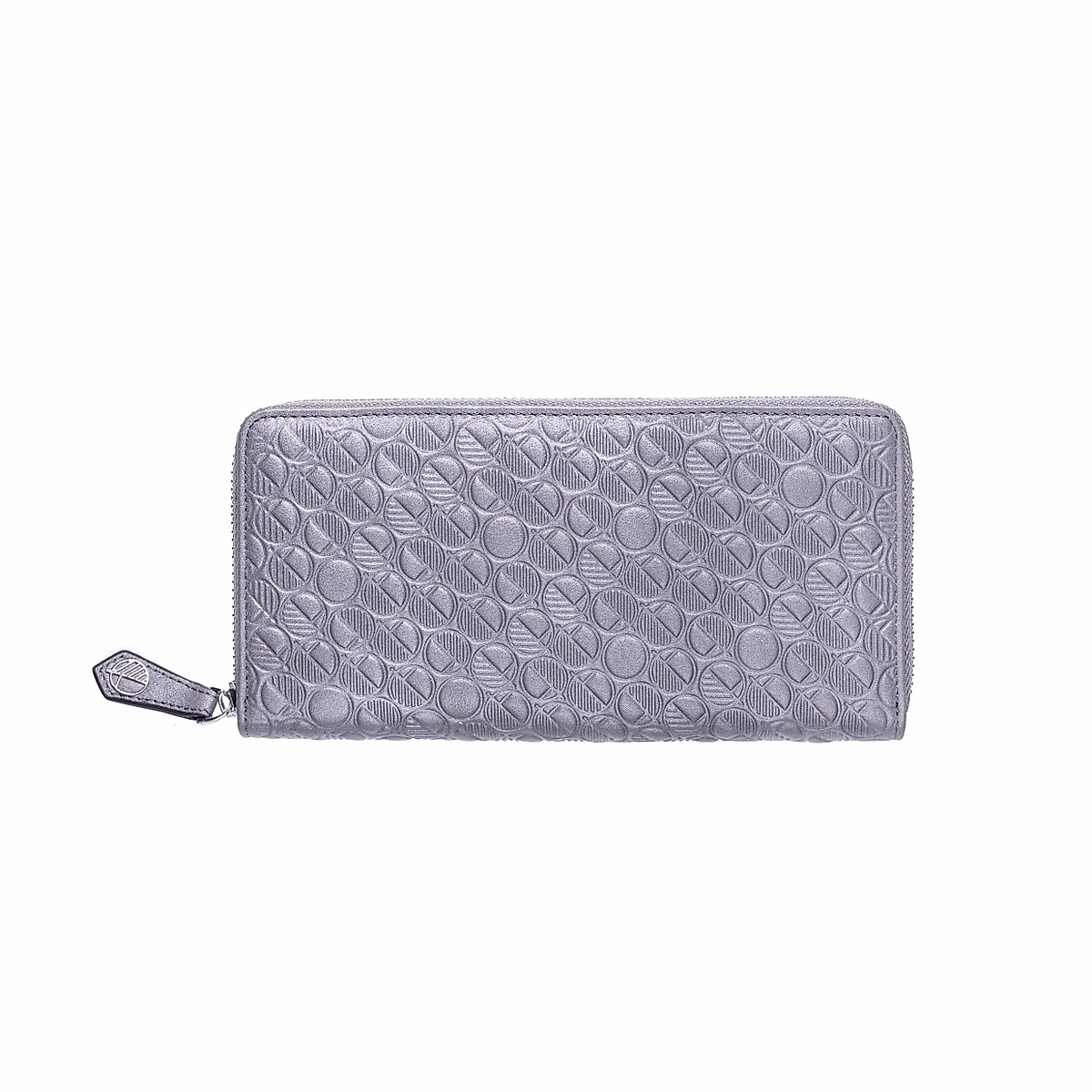 Drew Lennox "Go Womens Zip around Purse and Wallet — Luxury Buttery Soft Real Leather — Silver Gray