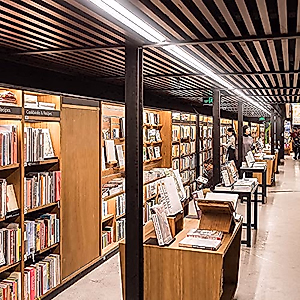 AntLux 110W 8FT LED Shop Lights Ultra Slim LED Wraparound, 12600LM, 5000K, 8 Foot Strip Light, Flush Mount Garage Office Warehouse Ceiling Lighting Fixture, 8 Foot Fluorescent Tube Replacement, 4 Pack