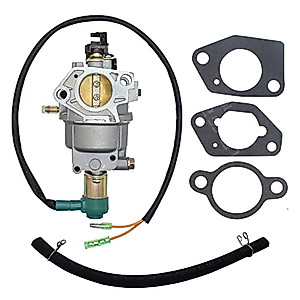 Fullas Huayi Carburetor Automatic Choke P27-1 Carb Compatible with Honda EC6500CX EB6500X EL6500CXS EG6500CX 5000W 6000W Gas Generator with Solenoid and Gaskets