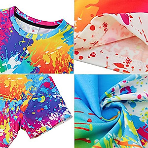 Loveternal Youth 3D T-Shirts for Kids Awesome Motley 00s Performance Graphic Tees Teen Girl Trippy Gay Pride O-Neck Boys T-Shirt White 10-12 Years