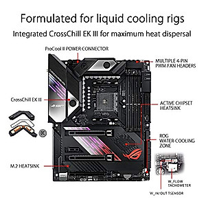 ASUS ROG X570 Crosshair VIII Formula AM4 Zen 3 Ryzen 5000 & 3rd Gen Ryzen ATX Motherboard with PCIe 4.0, on-Board WiFi 6 (802.11Ax), 5 Gbps LAN