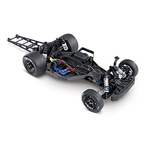 Traxxas 1/10 Scale Drag Slash, White, Fully Assembled, Ready-to-Race® with TQi™ 2.4GHz Radio System, Stability Management®, and Velineon Brushless Power System