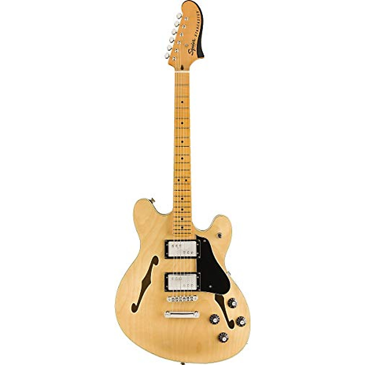 Squier Classic Vibe Starcaster Electric Guitar, with 2-Year Warranty, Natural, Maple Fingerboard