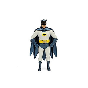 Jada Toys DC Comics 1966 Classic TV Series Batmobile with Batman and Robin figures; 1:24 Scale Metals Die-Cast Collectible Vehicle