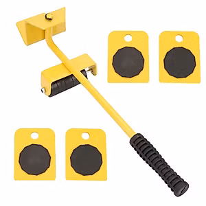 Furniture Mover, Furniture Movers with Wheels, Furniture Transport Kit Jack Movable Plate for Objects Bearing 150kg Washing Machine Roller Skates Car Wheel Jack