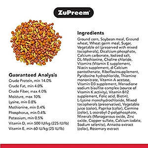ZuPreem PastaBlend Smart Pellets Bird Food for Medium Birds, 2 lb Bag - Made in The USA, Daily Nutrition, Essential Vitamins, Minerals for Cockatiels, Quakers, Lovebirds, Small Conures