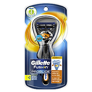 Gillette Fusion ProGlide Men's Razor with Flexball Handle Technology + 2 Razor Blade Refills