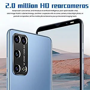 Smartphone, Rino9 Pro Android 4.4.2, 512MB 4GB Dual SIM Phone Finger Face ID 2200mAh 5.45 Inch Celular, 0.3MP Front HD Camera, 2MP Rear Camera, Gift for Friends Family (Gray)