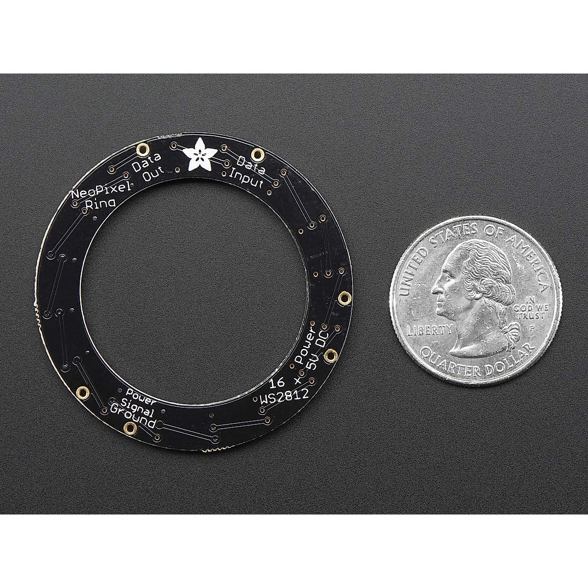 Adafruit Industries NeoPixel Ring - 16 x 5050 RGBW LEDs w/Integrated Drivers - Natural White - ~4500K