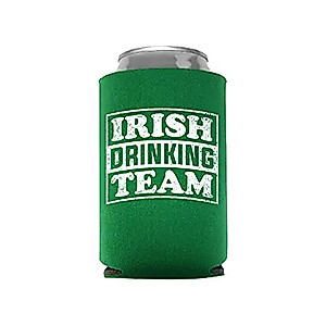 Veracco Keep Your Kiss I'm Here For This Irish Don't get Drunk We Get Awsome Stadium Party Cup St Patricks DayCan Coolie Holder Party Favors Decorations (Green, 6)