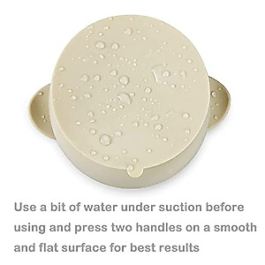 PandaEar 3 Pack Baby Bowls with Suction| Leak-Proof Stay Put Silicone Food Bowl with Lids for Babies Kids Toddlers Infants| Food Grade Soft Safe BPA-Free Silicone (Pink Rose Linen)