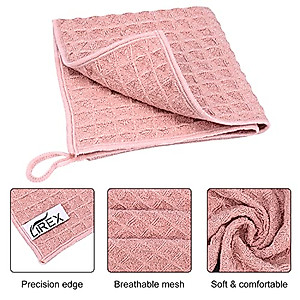 Lirex Kitchen Dishcloths Set (6 Pack), 11 x 11 inch Soft Dish Cloths Quick Absorbent Waffle Weave Fast Drying Dish Towels 85% Polyester 15% Nylon Dish Rag Kitchen Cloth for Washing Dishes