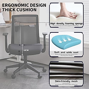 H HAILIBO Office Chair, Mesh Back Desk Chair, Flip-up Arms, Ergonomic, Black