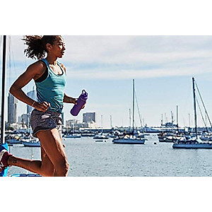 Takeya Actives 24 oz Vacuum Insulated Stainless Steel Water Bottle with Spout Lid, Premium Quality, Nitro Purple