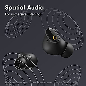 Beats Studio Buds + | True Wireless Noise Cancelling Earbuds, Enhanced Apple & Android Compatibility, Built-in Microphone, Sweat Resistant Bluetooth Headphones, Spatial Audio - Black