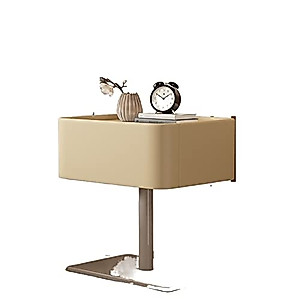 HIGOH Bedside Table Mobile Bedside Table to Store Dresser Cosmetics Bedside Table