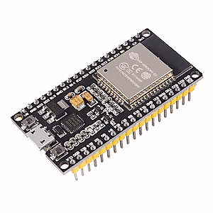 5PCS ESP32 38Pin Development Board ESP-32S Microcontroller Processor Integrated 2-in-1 Microcontroller ESP-WROOM-32 Chip CP2102 WiFi NodeMCU-32S ESP-WROOM-32 Compatible with Arduino IDE