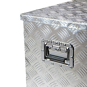 Stark 48" Aluminum Truck Box Underbody Flatbox Pickup Tool Box RV ATV Trailer Tool Storage Lock with Keys