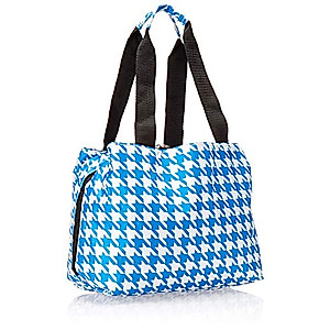 Nicole Miller of New York Insulated Lunch Cooler- Summer 2015 Colors - 11 Lunch Tote (Houndstooth Blue)