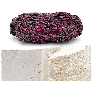 MUWIZ Women's Clutches Evening Bags and Women's Clutches Rhinestone Evening Clutch Luxury Formal Wedding Party Cocktail Evening Bag Dazzling Tote (Color : Silver Black)