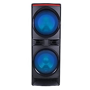 Gemini Sound GPK-1200 – 6000W Peak Power Dual 12" Woofers Bluetooth Party Speaker with LED Lighting, Mic & Guitar Inputs, USB/FM Radio, for Home Karaoke, BBQs, College Events