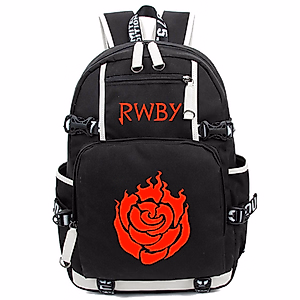 Siawasey Anime RWBY Ruby Rose Cosplay Backpack Shoulder Bag School Bag
