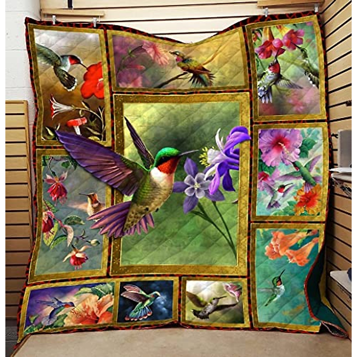 Hummingbird Blankets and Throw Fluffy Blanket Ocean Throw Blankets for Kids and Adults Cozy Blankets, Small/Medium/Large/X-Large