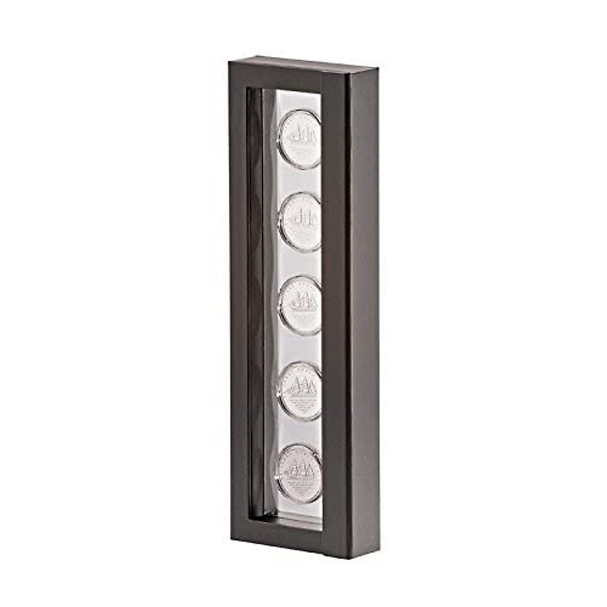5 Challenge Coin/Casino Chip/Coins Display Case Box Frame Holder Shadowbox