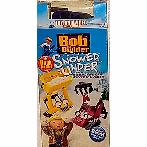 Bob the Builder (Toy and Video SET Limited Edition) Snowed Under VHS - Winter Games - With Rare Zoomer Snowmobile Vehicle
