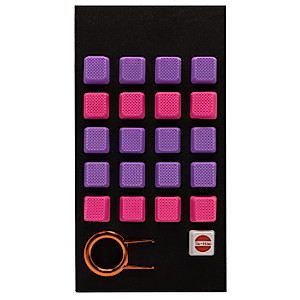 Tai-Hao Blank Rubber Gaming Keycaps : Blank No.6 Compatible with All MX Types Keyboards