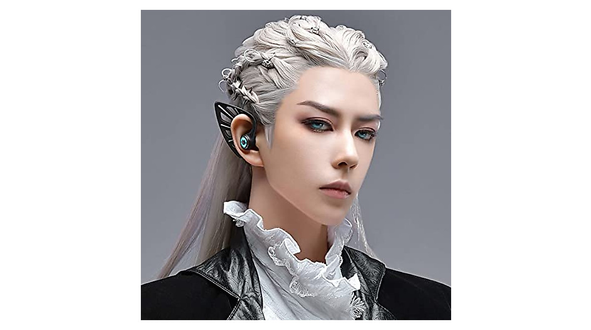 YOWU Elf Ear Wireless Headphones - RGB, Noise Reduction & App Control